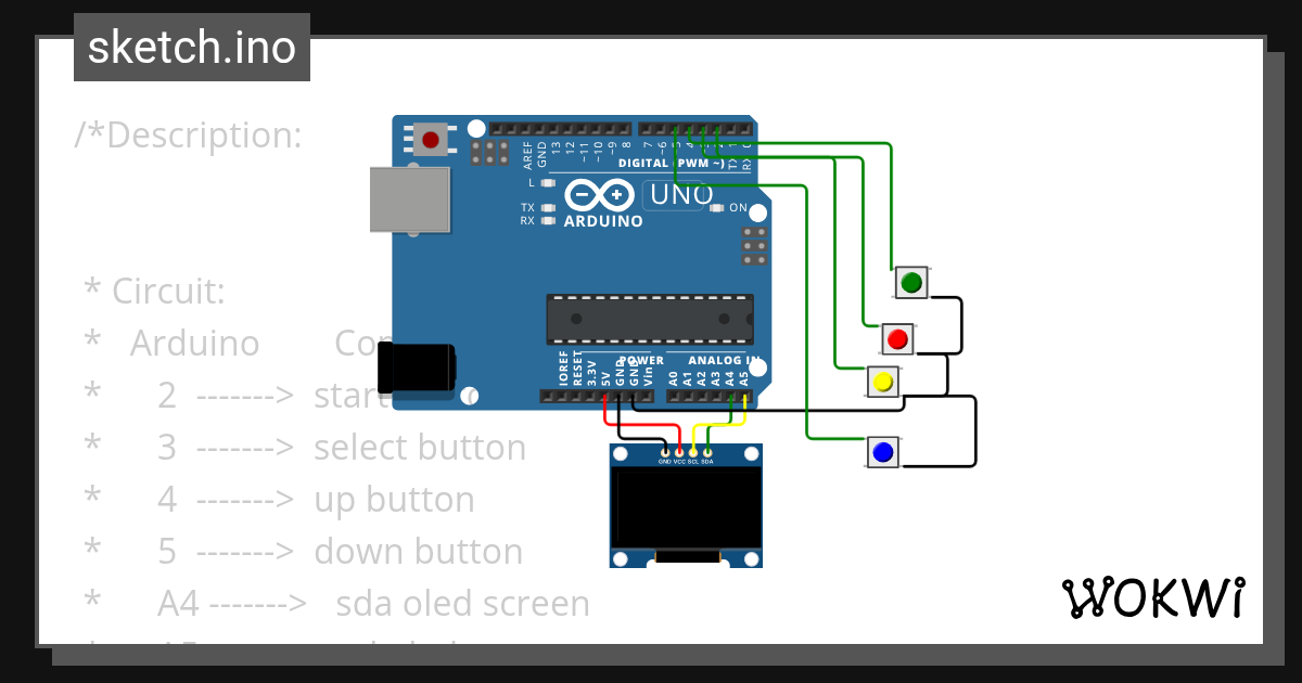 MENU - Wokwi ESP32, STM32, Arduino Simulator