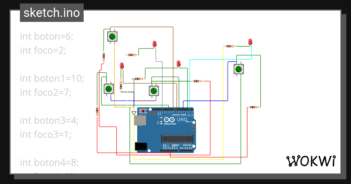 proyecto 1 - Wokwi ESP32, STM32, Arduino Simulator