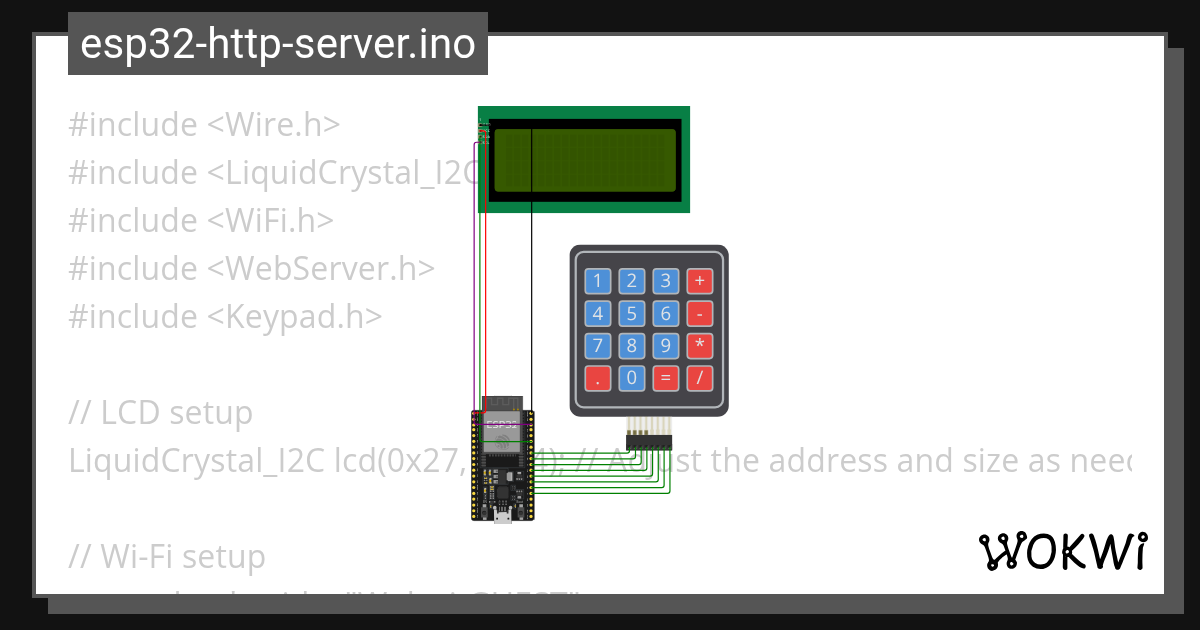cheat-calc - Wokwi ESP32, STM32, Arduino Simulator