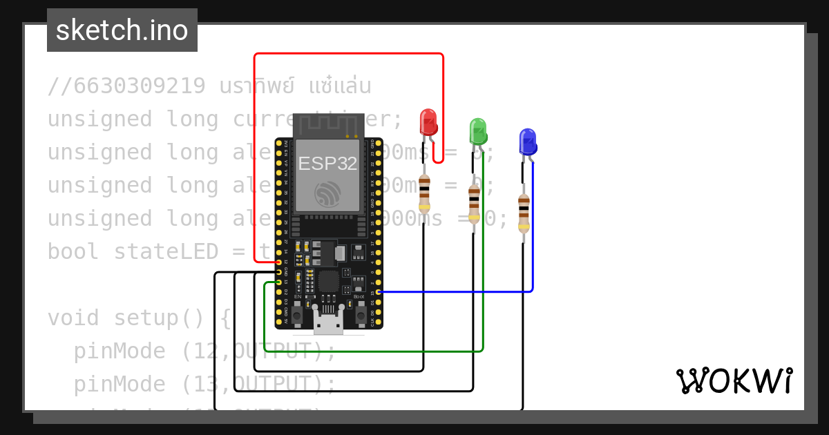 6630309219 วงจร Copy 2 Wokwi Esp32 Stm32 Arduino Simulator