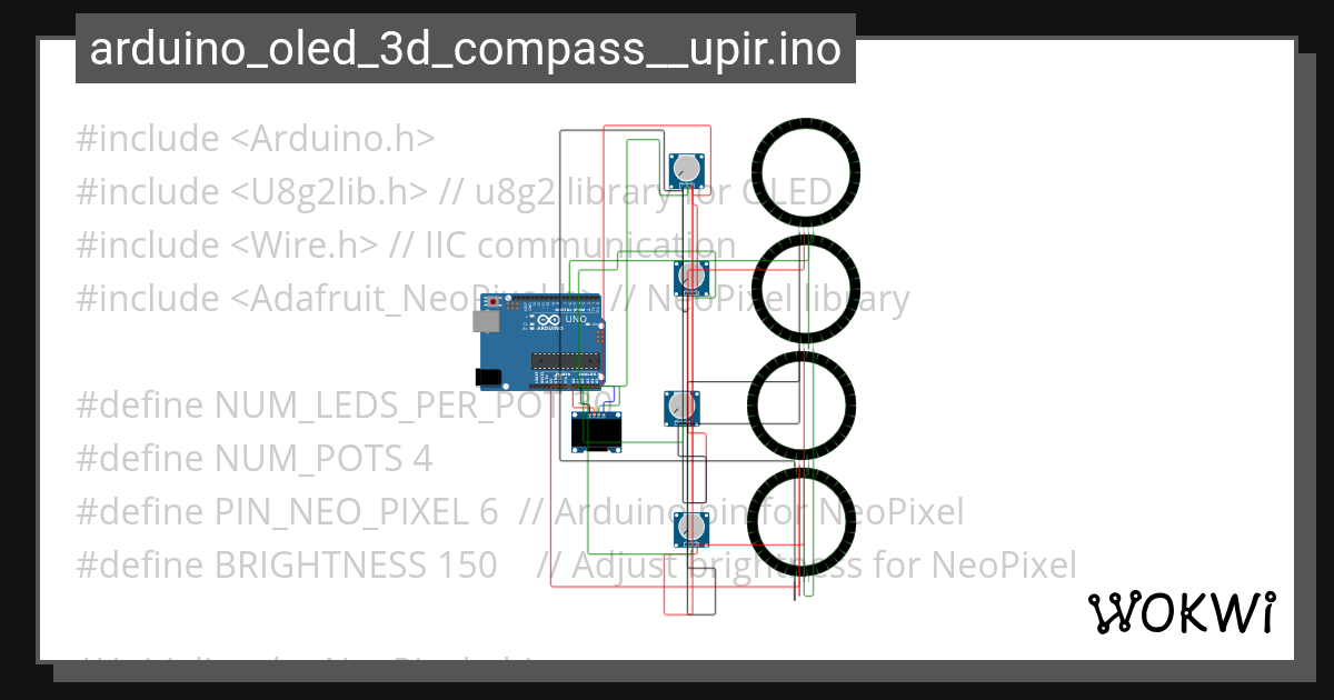 arduino_oled_3d_compass__upir Copy (3) - Wokwi ESP32, STM32, Arduino Simulator