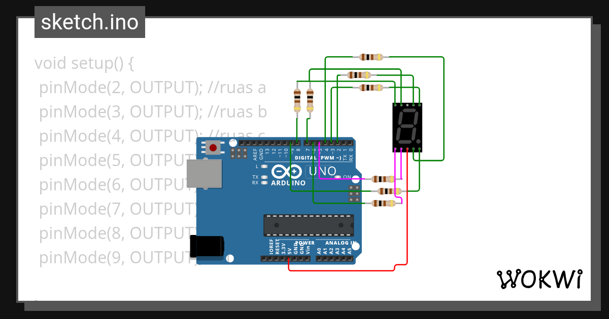 SEVEB SEGMEN NUSANTARA - Wokwi ESP32, STM32, Arduino Simulator