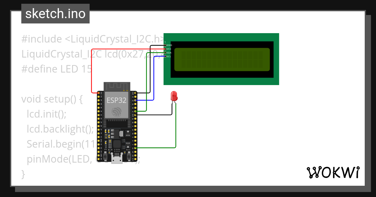 suryadi projek LED blink LCD Copy - Wokwi ESP32, STM32, Arduino Simulator