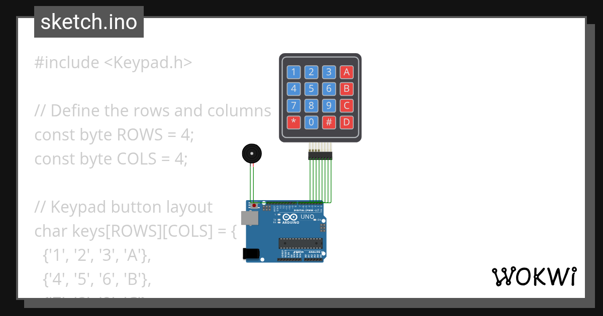 bjiani keypad project - Wokwi ESP32, STM32, Arduino Simulator