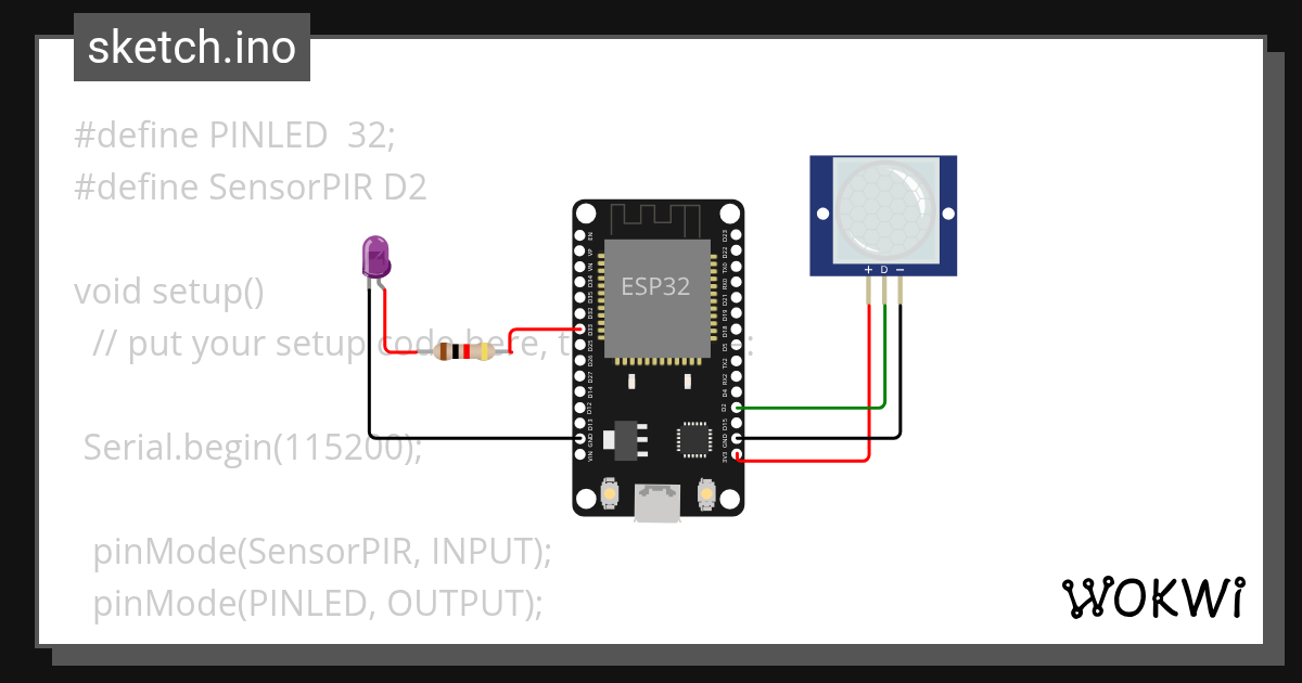 pir - Wokwi ESP32, STM32, Arduino Simulator