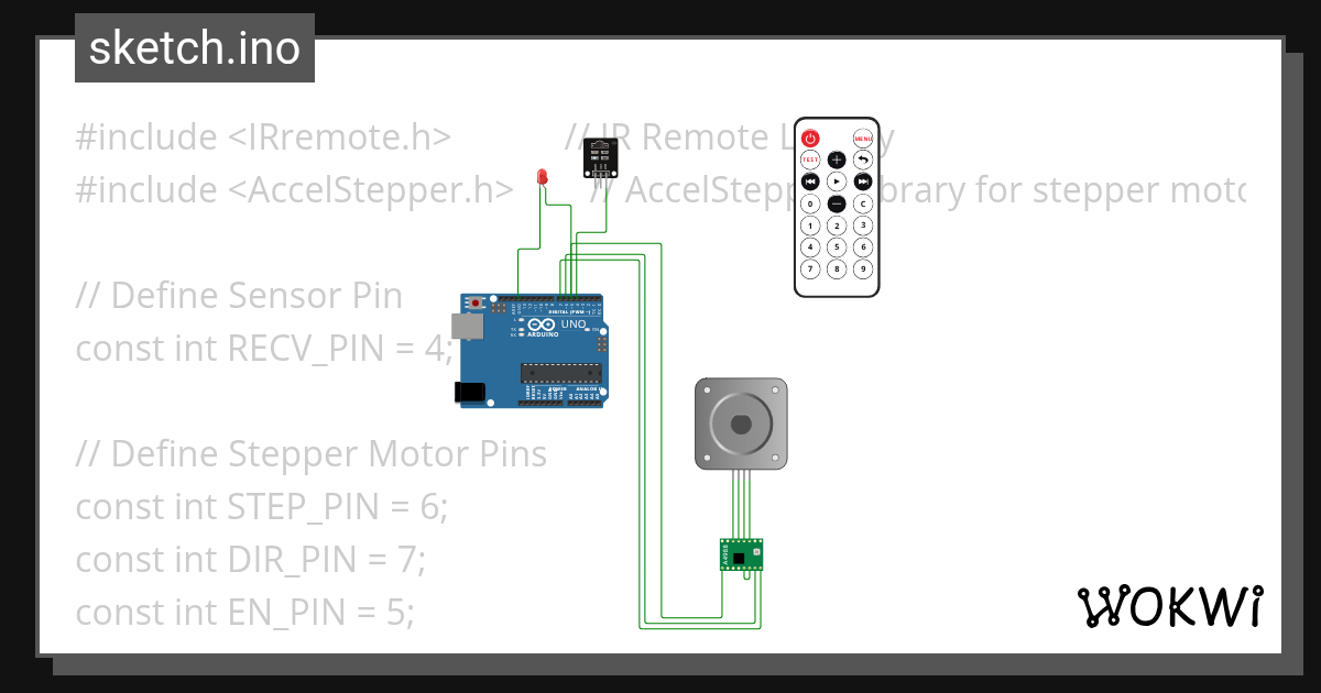 accel_IR - Wokwi ESP32, STM32, Arduino Simulator