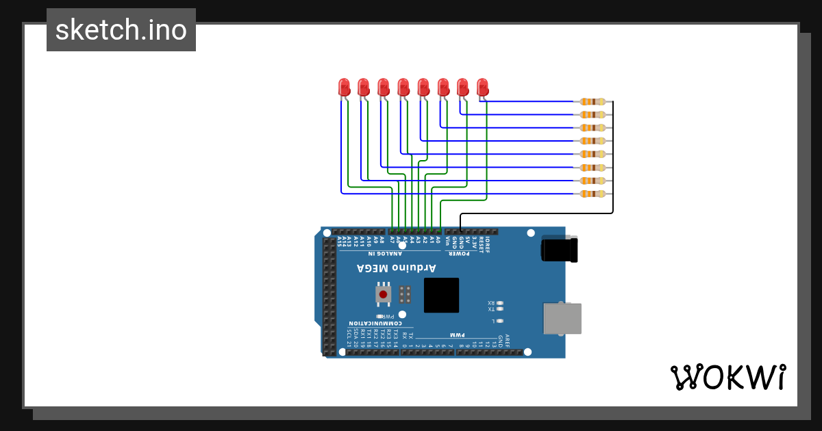 LED_SET_1 - Wokwi ESP32, STM32, Arduino Simulator