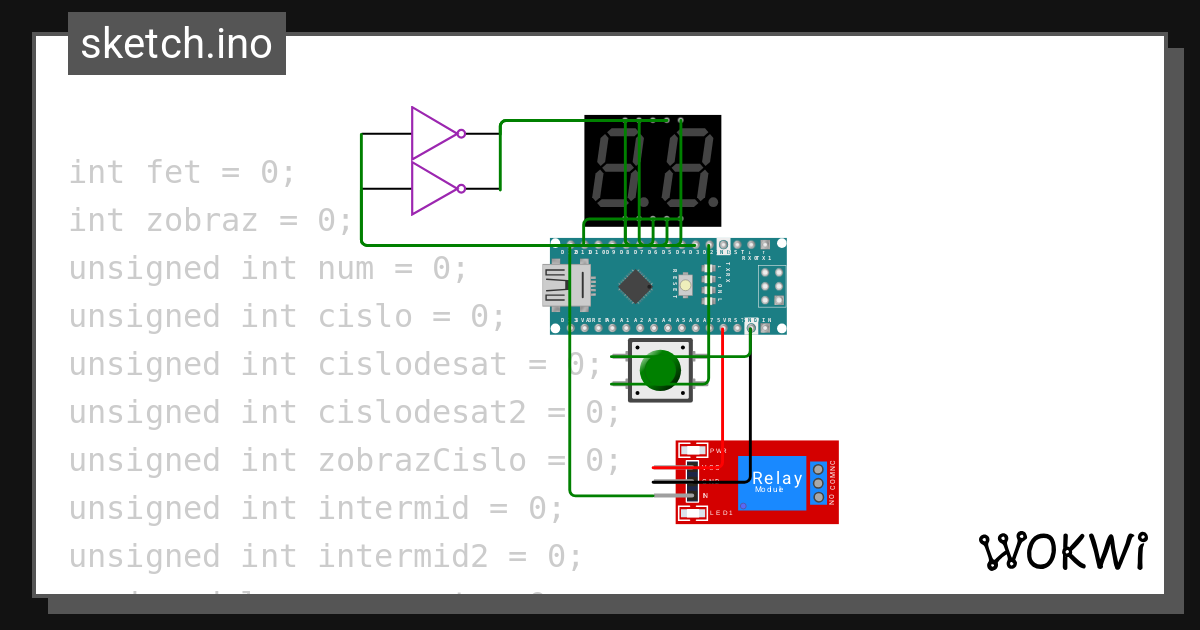 Ring Tester Sevseg Wokwi Esp32 Stm32 Arduino Simulator 2087