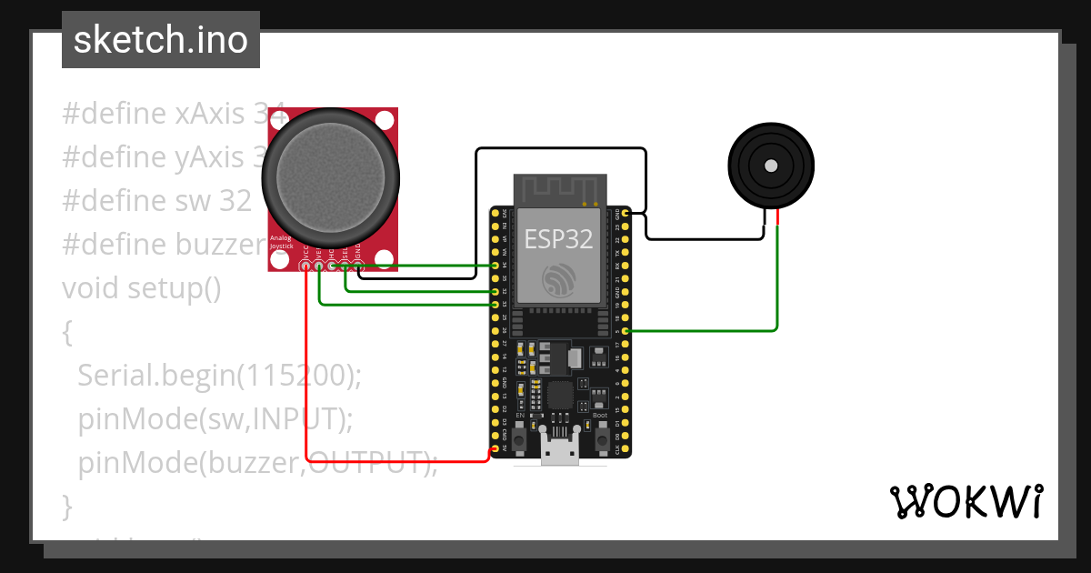 joystick - Wokwi ESP32, STM32, Arduino Simulator