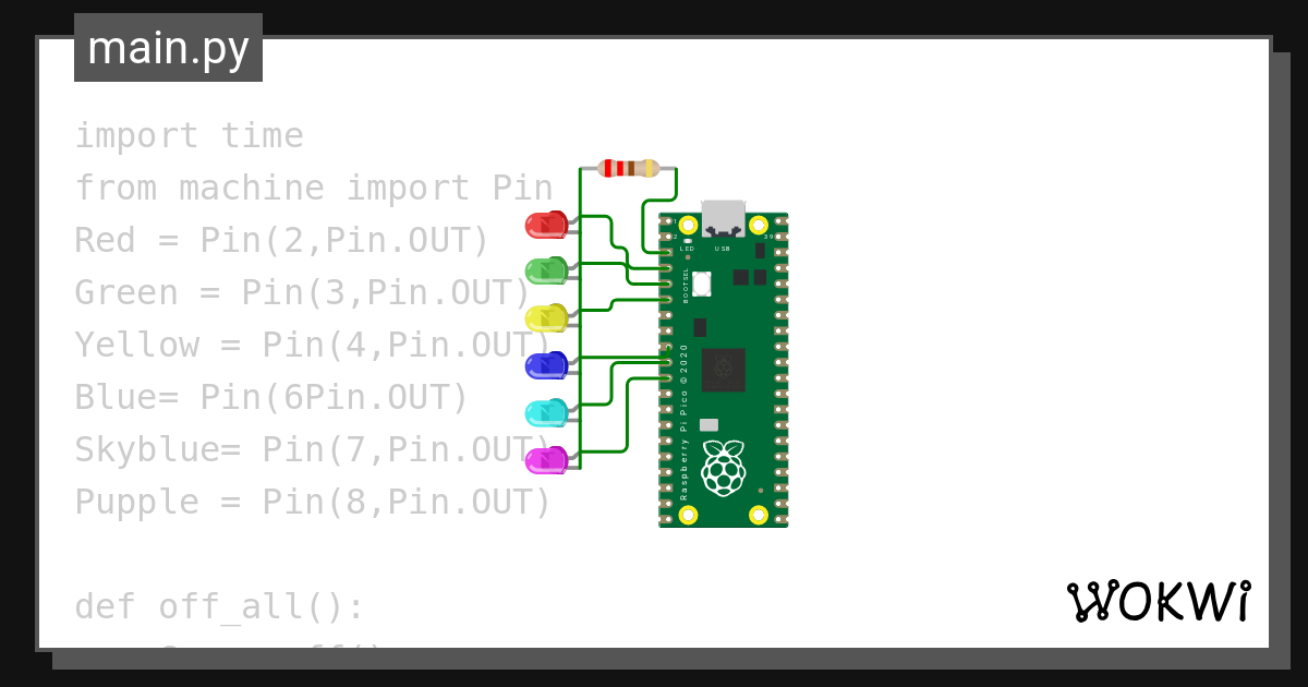 Christmas Light Wokwi Esp32 Stm32 Arduino Simulator 3765