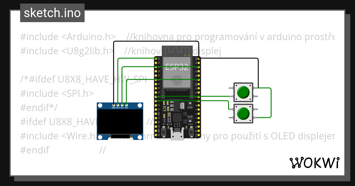 Oledmenu Wokwi Esp32 Stm32 Arduino Simulator