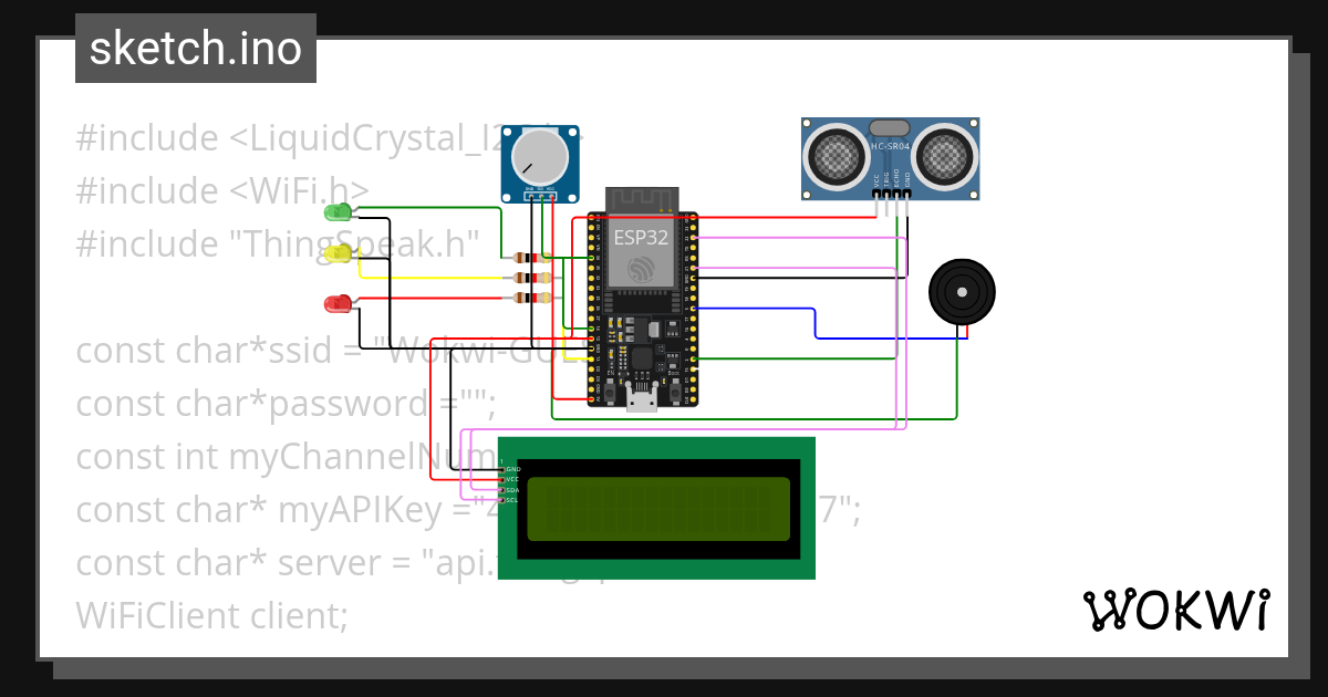 TUGAS UAS EMBEDED - PENGUKURAN DEBIT AIR DAN ARUS SUNGAI LISTRIK PLTM SAMPEAN BARU - Wokwi ESP32 ...