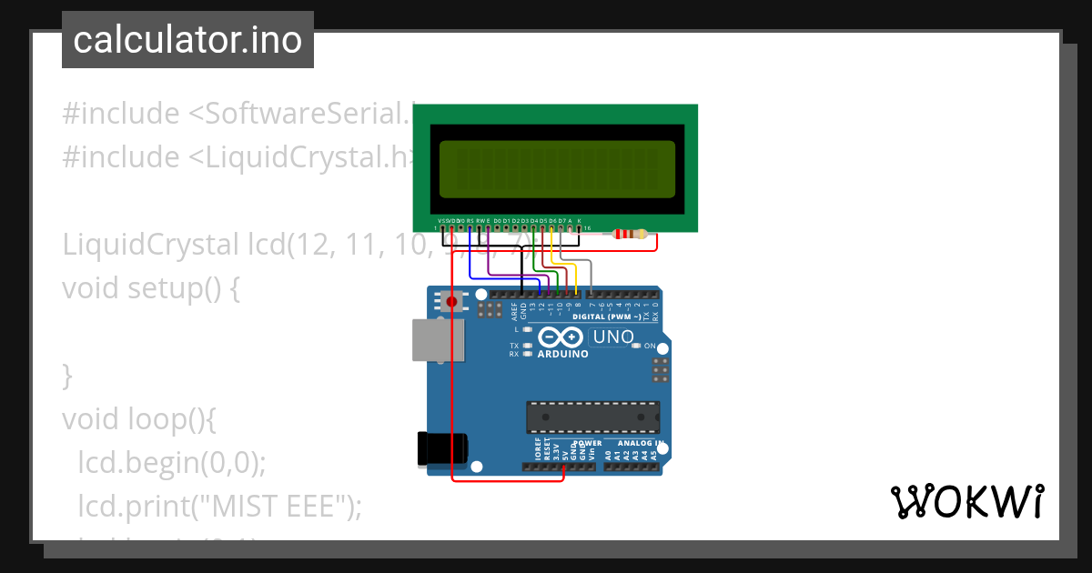 LCD - Wokwi ESP32, STM32, Arduino Simulator