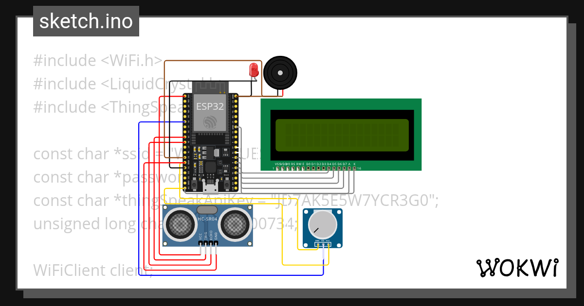 Water Analysis Monitoring - Wokwi ESP32, STM32, Arduino Simulator