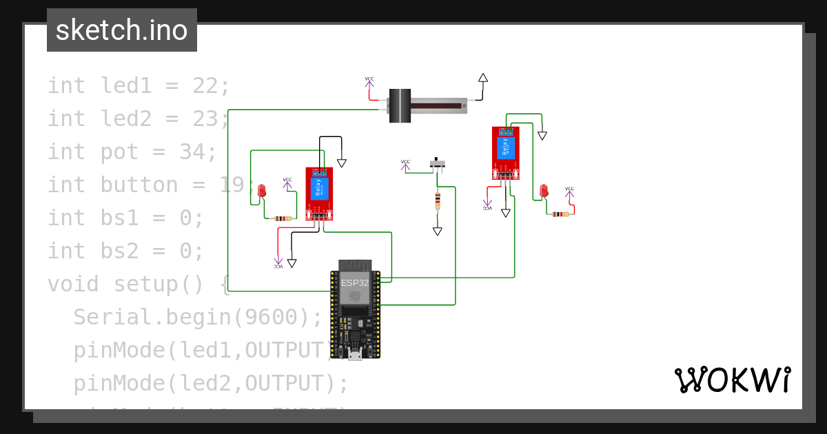 Inputcontrolling Wokwi Esp32 Stm32 Arduino Simulator 5170