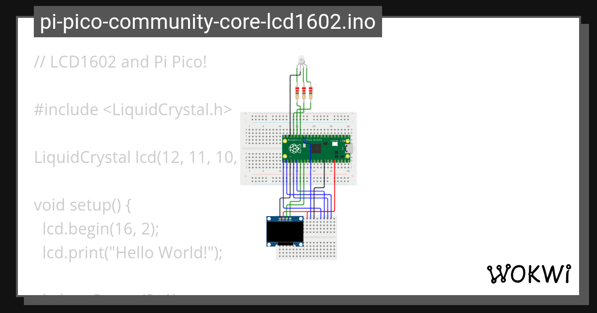 Pi Pico Community Core O Copy Wokwi Esp32 Stm32 Arduino Simulator 