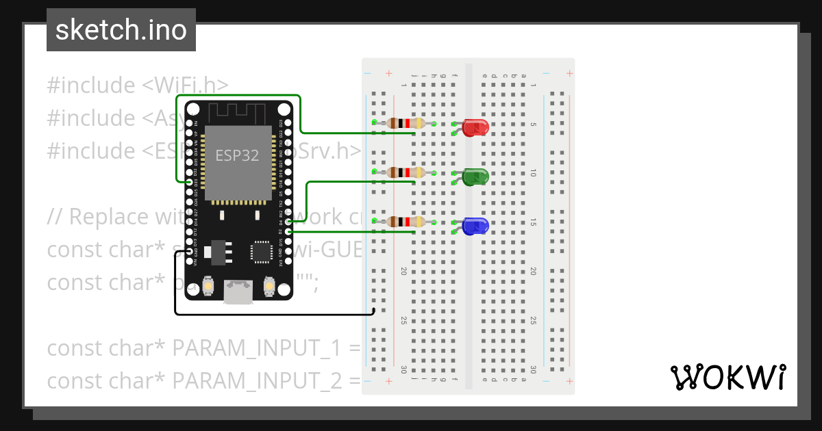 Async Web Server Test - Wokwi ESP32, STM32, Arduino Simulator
