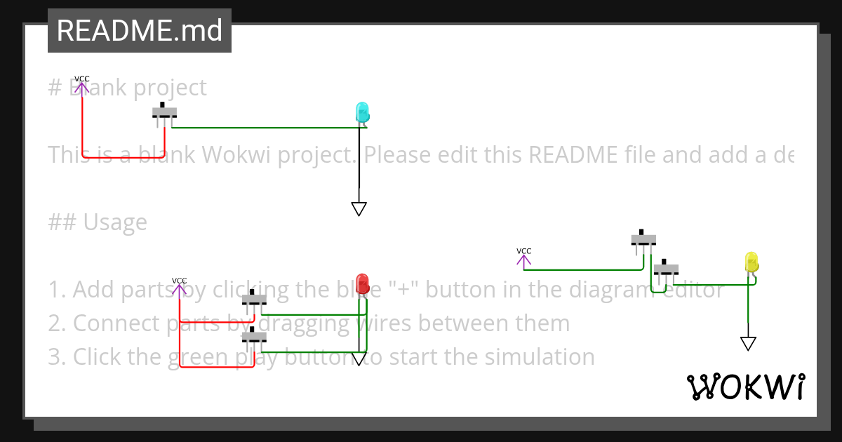 week4_simple switch circuits - Wokwi ESP32, STM32, Arduino Simulator week4_simple switch circuits - Wokwi ESP32, STM32, Arduino Simulator