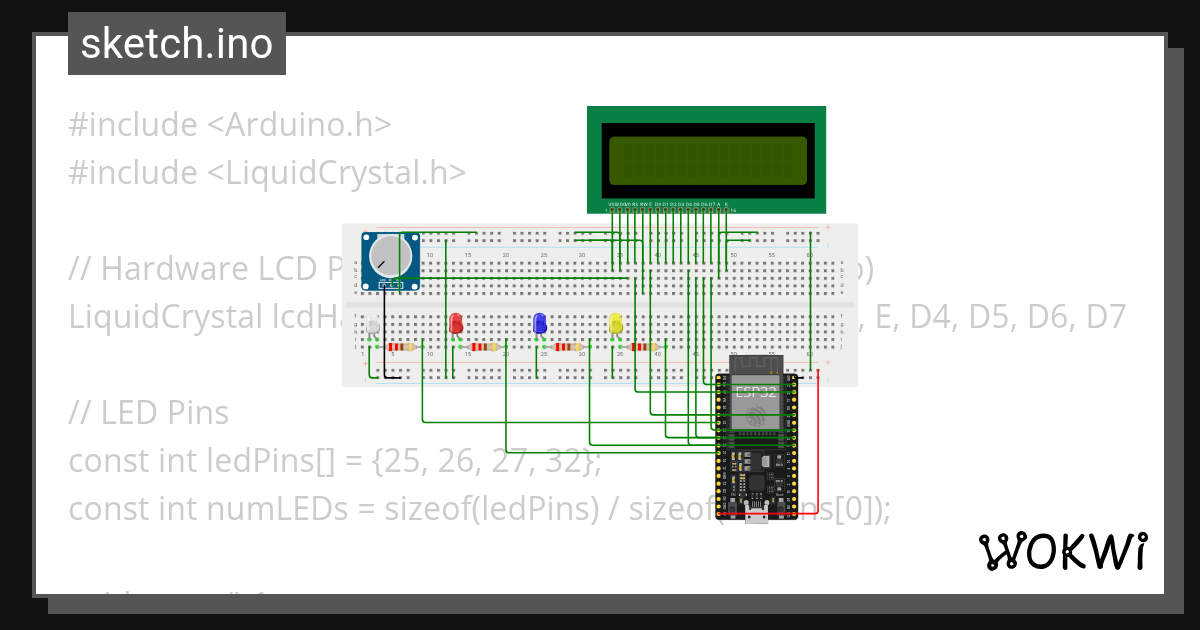 real time project - Wokwi ESP32, STM32, Arduino Simulator