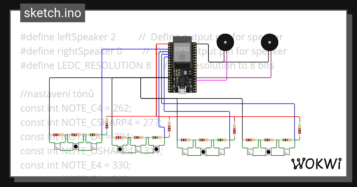 keyboard - Wokwi ESP32, STM32, Arduino Simulator