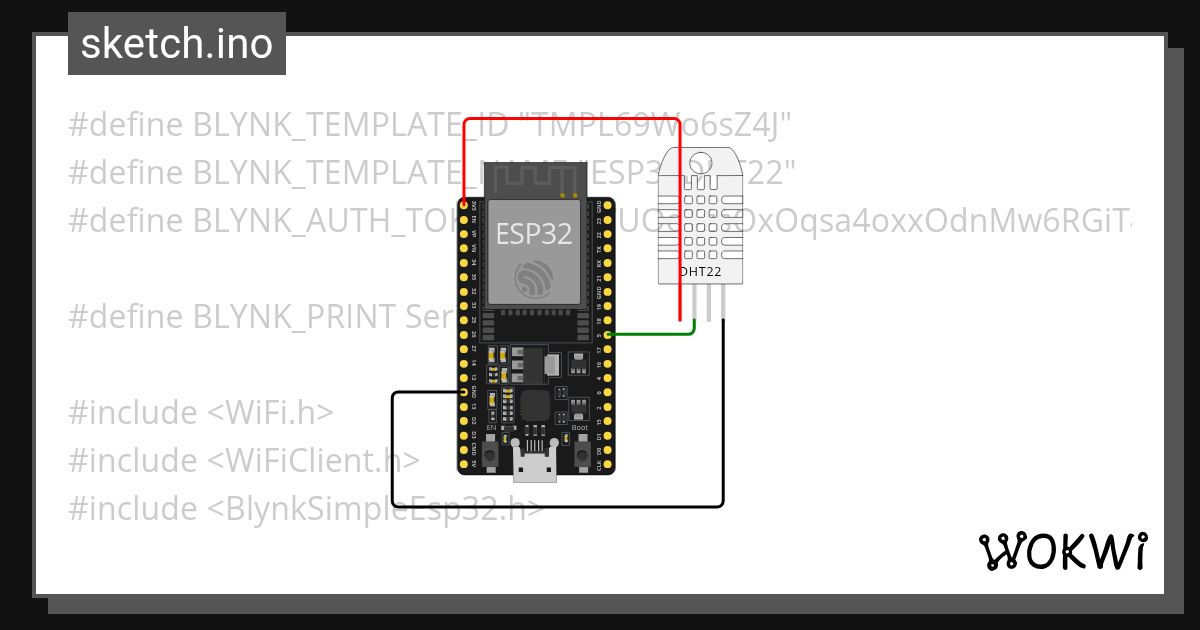 Esp32dht22 Sensor Suhu Wokwi Esp32 Stm32 Arduino Simulator 0904