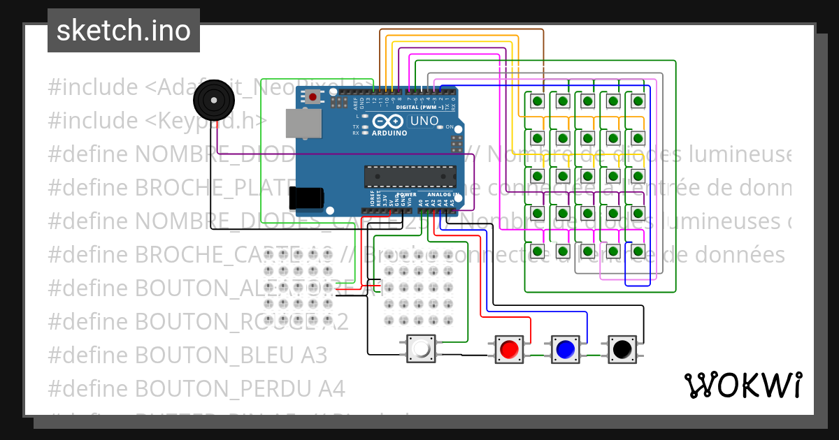 Matrix_5x5_codenames_GOOD - Wokwi ESP32, STM32, Arduino Simulator