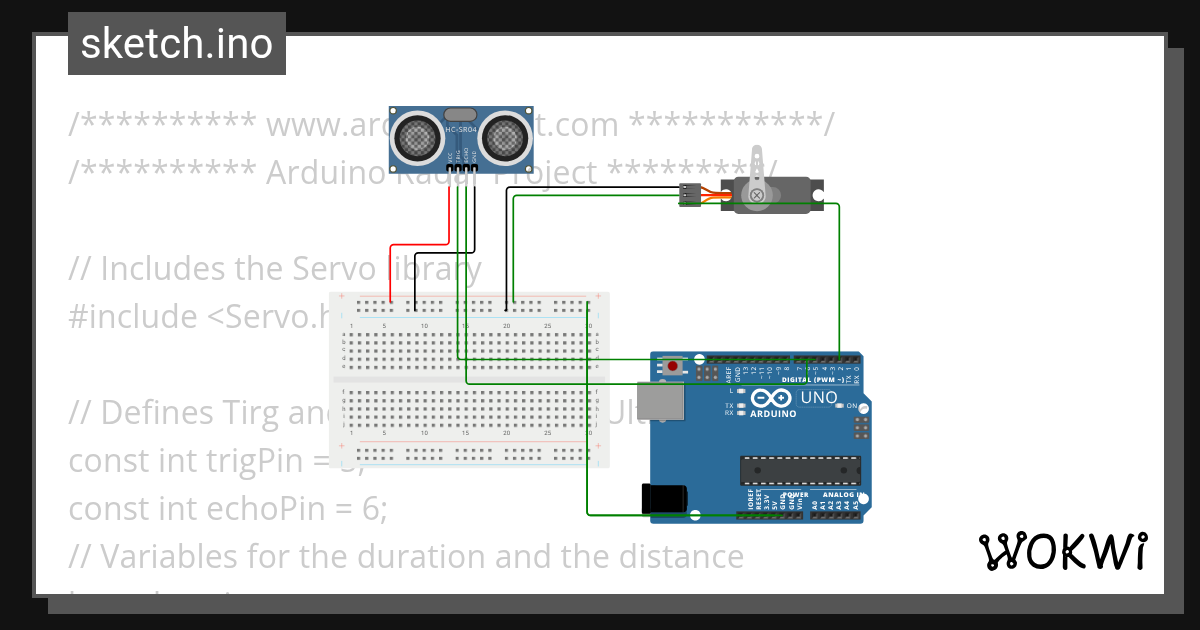 kani radar - Wokwi ESP32, STM32, Arduino Simulator