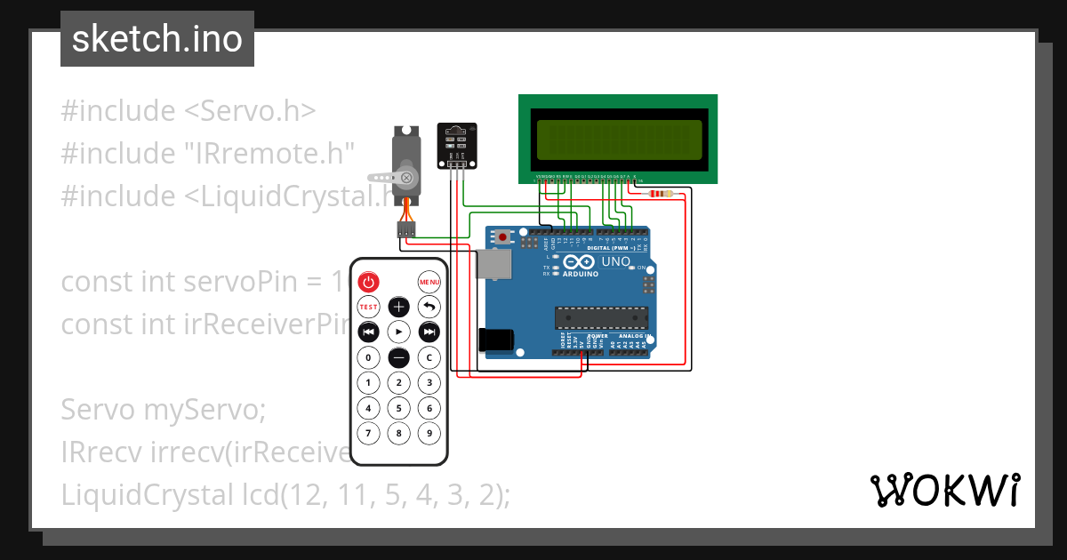 IR_Servo - Wokwi ESP32, STM32, Arduino Simulator