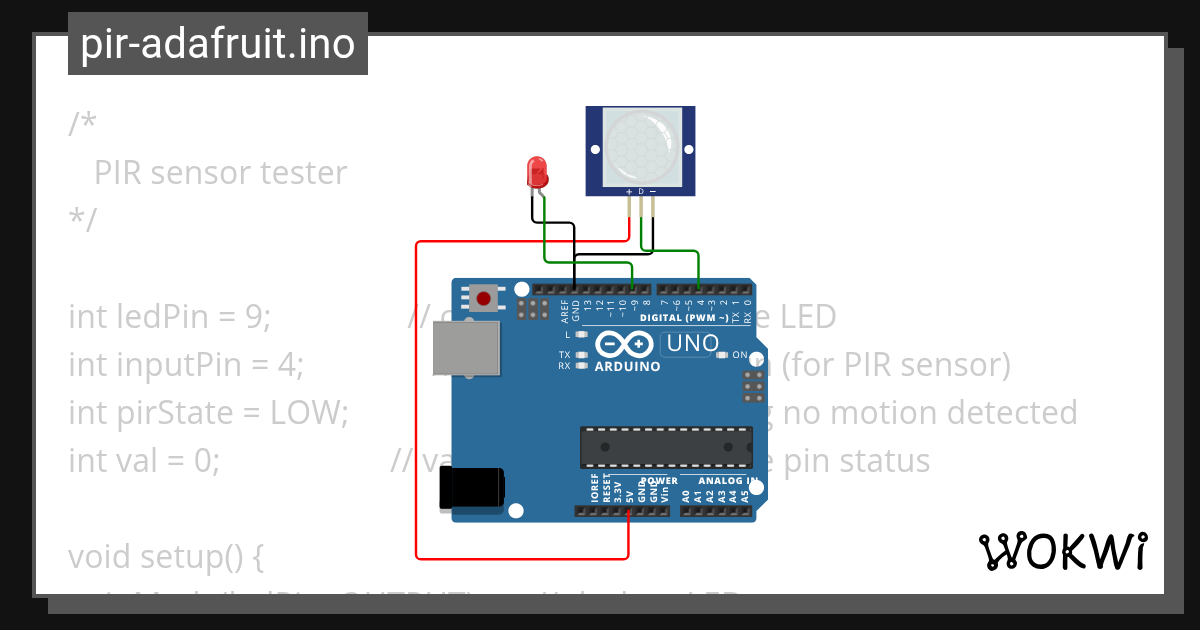 pir-adafruit.ino Copy - Wokwi ESP32, STM32, Arduino Simulator
