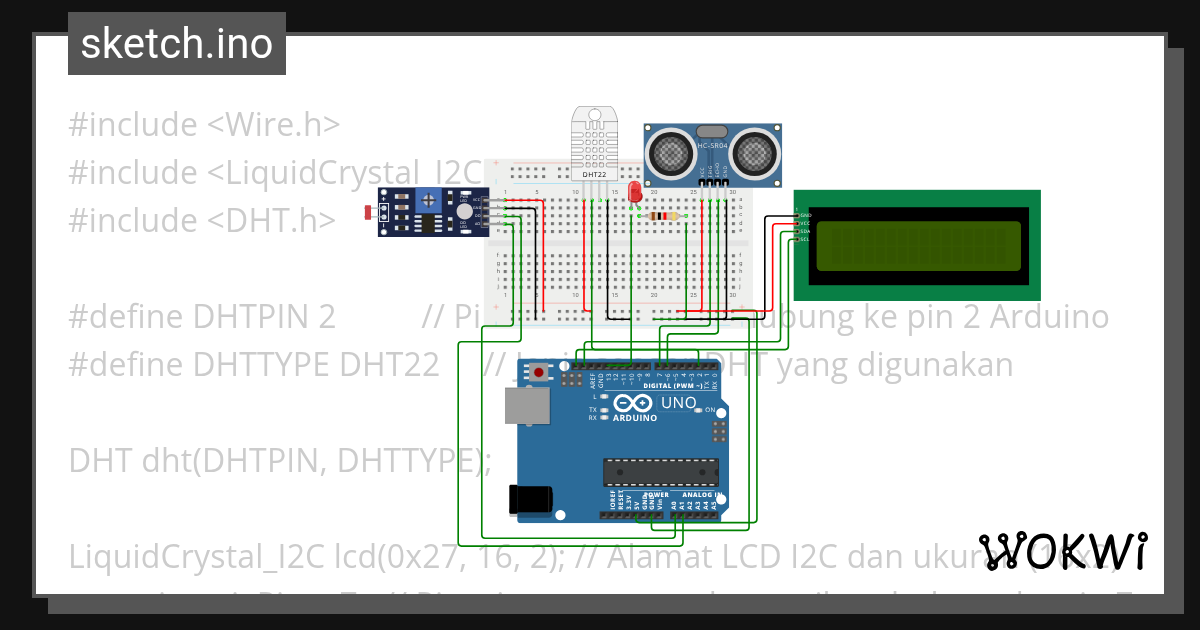 3 SENSOR - Wokwi ESP32, STM32, Arduino Simulator