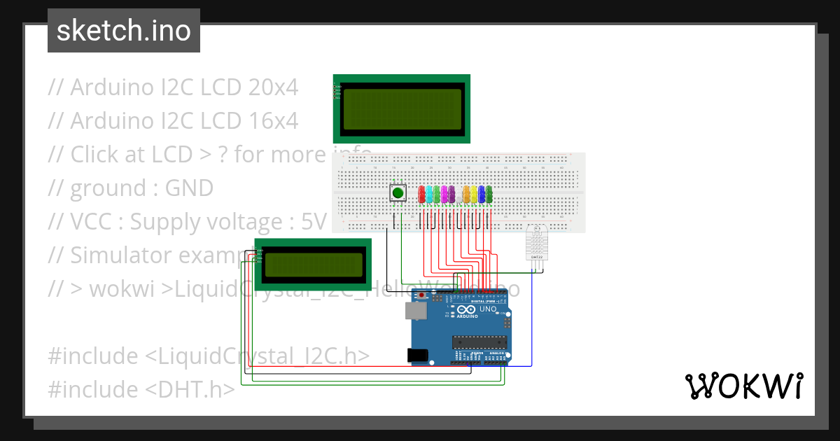 prj 14 dht/ Sensor Humid Temp. - Wokwi ESP32, STM32, Arduino Simulator