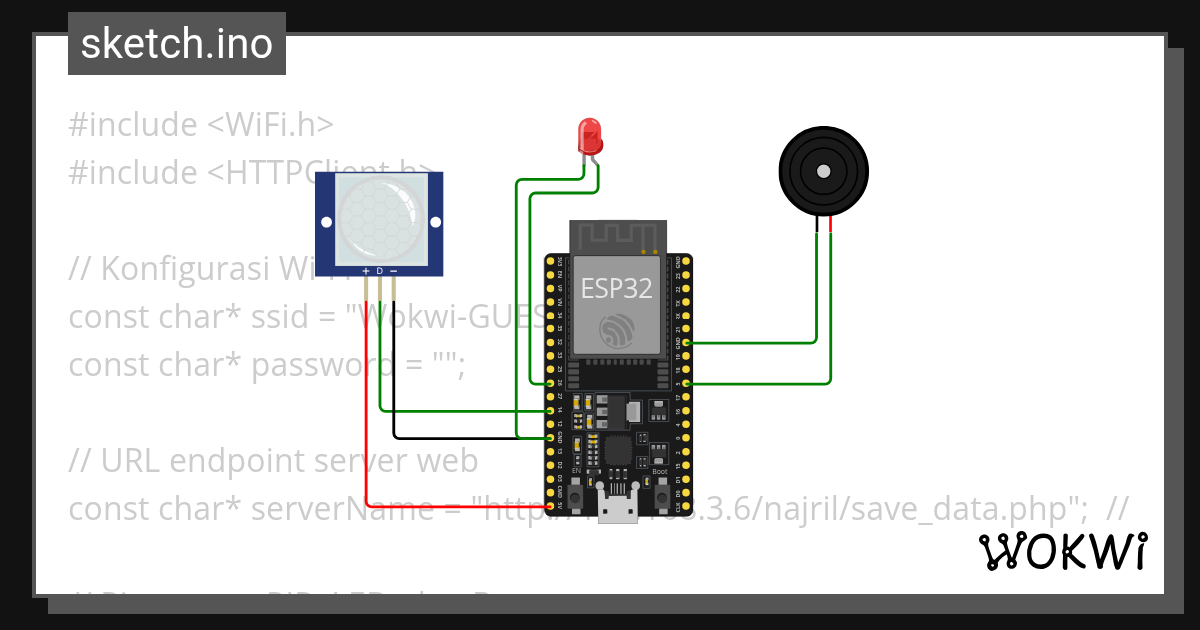uas pemodelan dan sistem emebded - Wokwi ESP32, STM32, Arduino Simulator