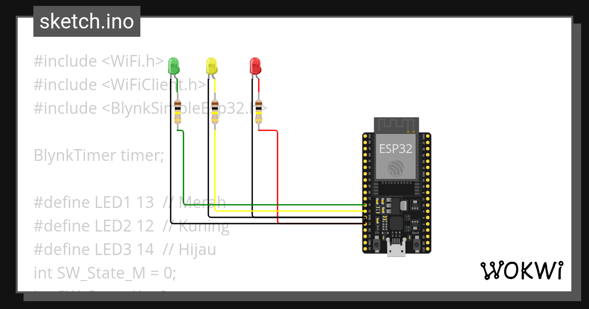 ESP32 FITRIA RAIHANI XII-8 - Wokwi ESP32, STM32, Arduino Simulator