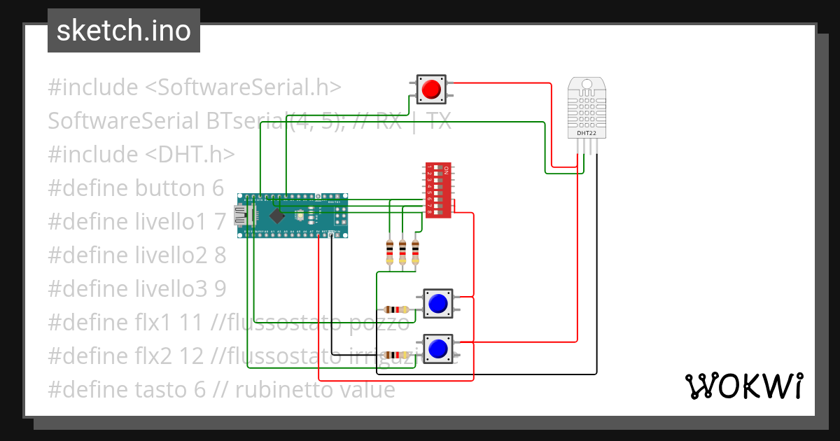 Sensori - Wokwi ESP32, STM32, Arduino Simulator