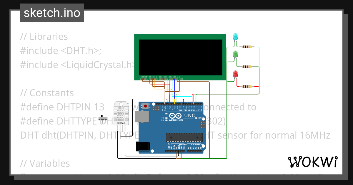 Humidity - Wokwi ESP32, STM32, Arduino Simulator