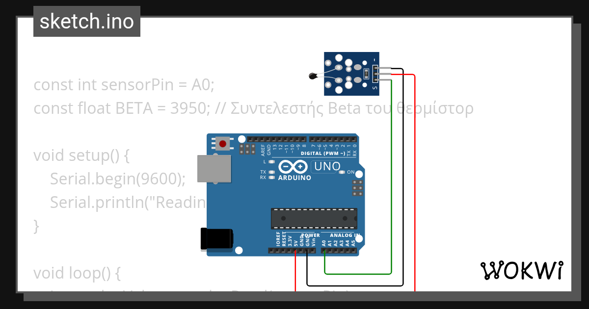 NTC_EXAMPLE 1 - Wokwi ESP32, STM32, Arduino Simulator NTC_EXAMPLE 1 - Wokwi ESP32, STM32, Arduino Simulator