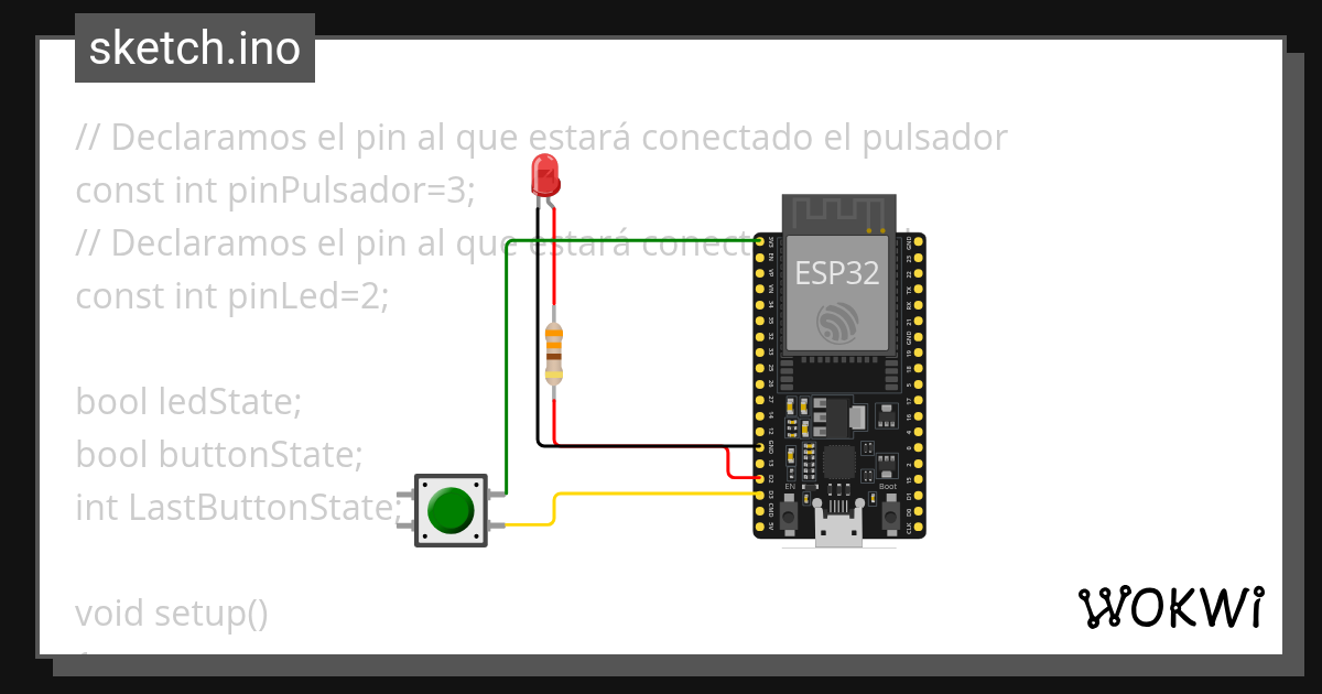 pulsador_led - Wokwi ESP32, STM32, Arduino Simulator