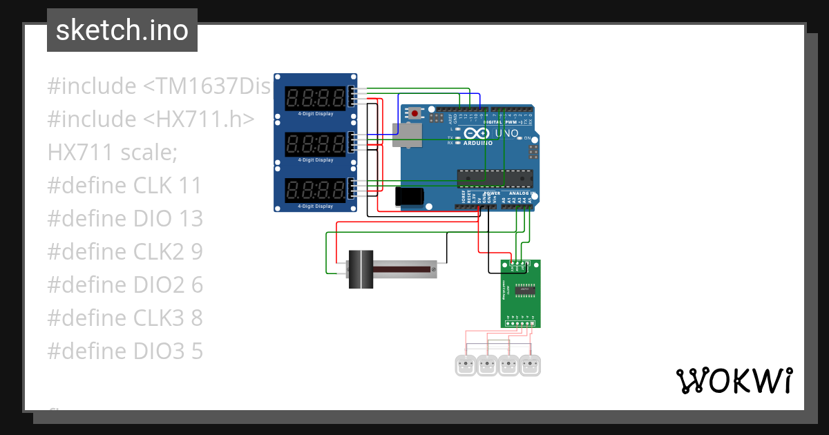 งานตาชั่ง ธนกฤต เปล่งจันทรา เลขที่ 10 Wokwi Esp32 Stm32 Arduino