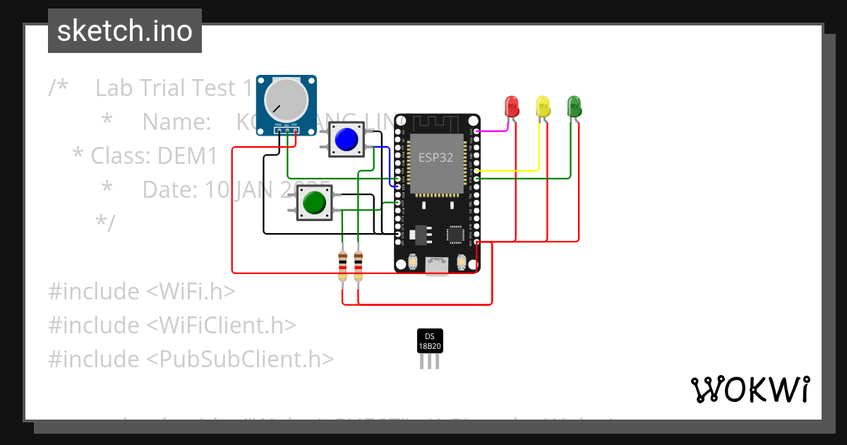 Wokwi - Online ESP32, STM32, Arduino Simulator