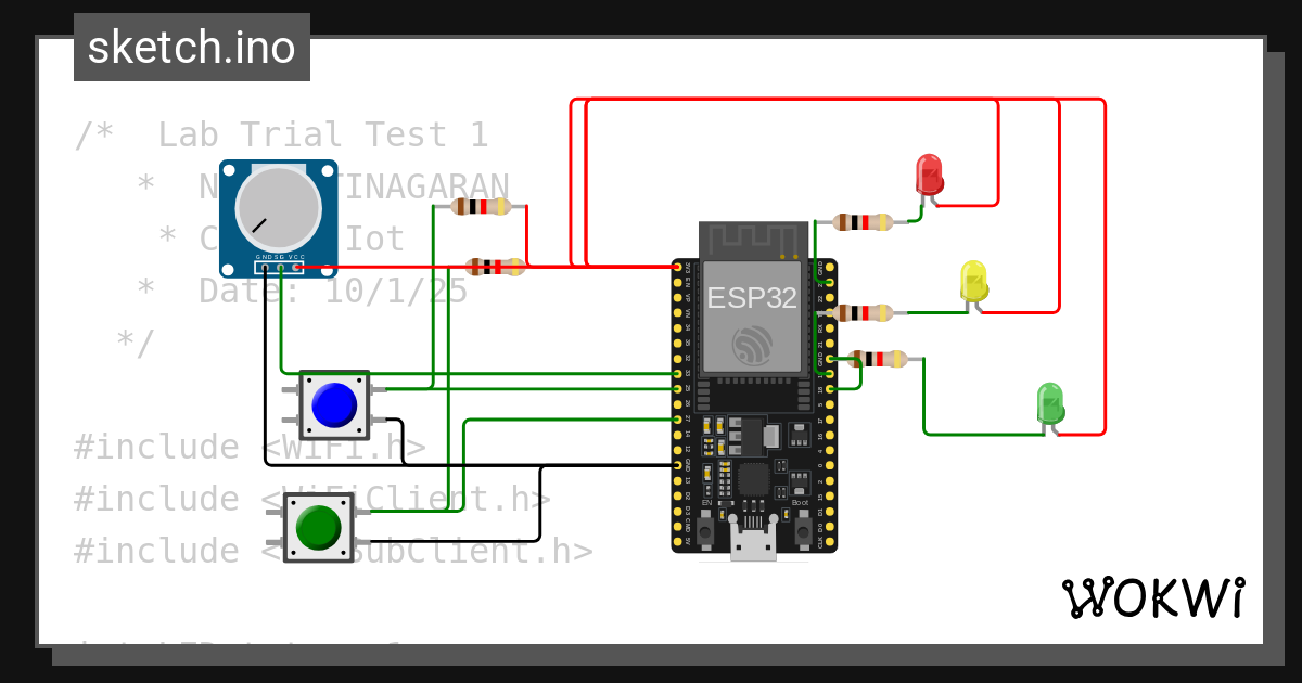 Trial Lab Test C Wokwi Esp32 Stm32 Arduino Simulator 1285