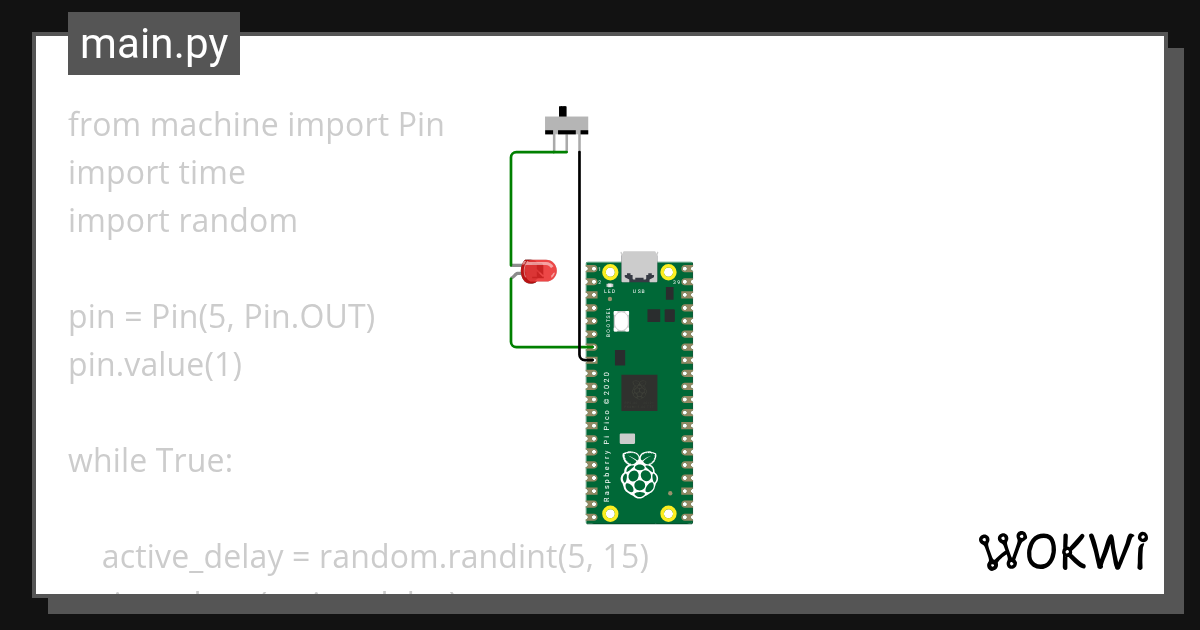Blink With Micropython Copy Wokwi Esp32 Stm32 Arduino Simulator