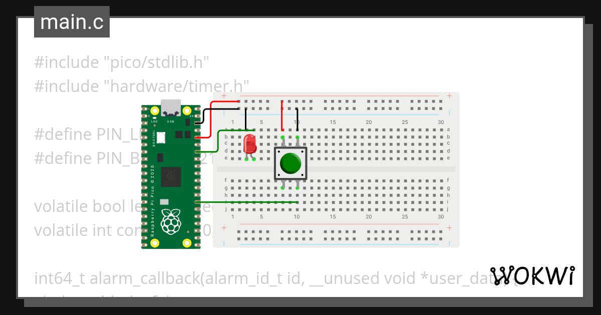 Pi Pico SDK T2E1 - Wokwi ESP32, STM32, Arduino Simulator