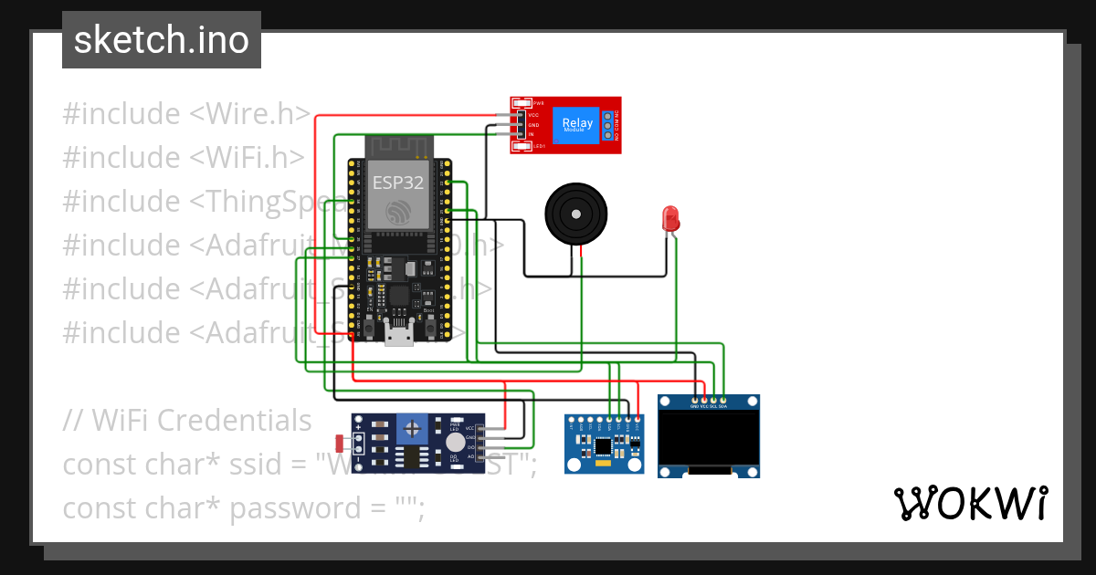 responsi uas iot LDR dan MPU6050 (thingspeak) - Wokwi ESP32, STM32, Arduino Simulator
