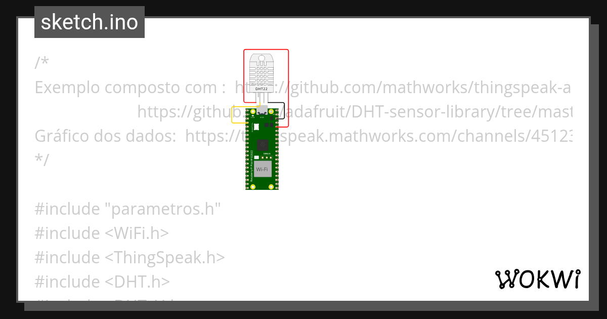 Embarcatech - ThinkSpeak Copy - Wokwi ESP32, STM32, Arduino Simulator