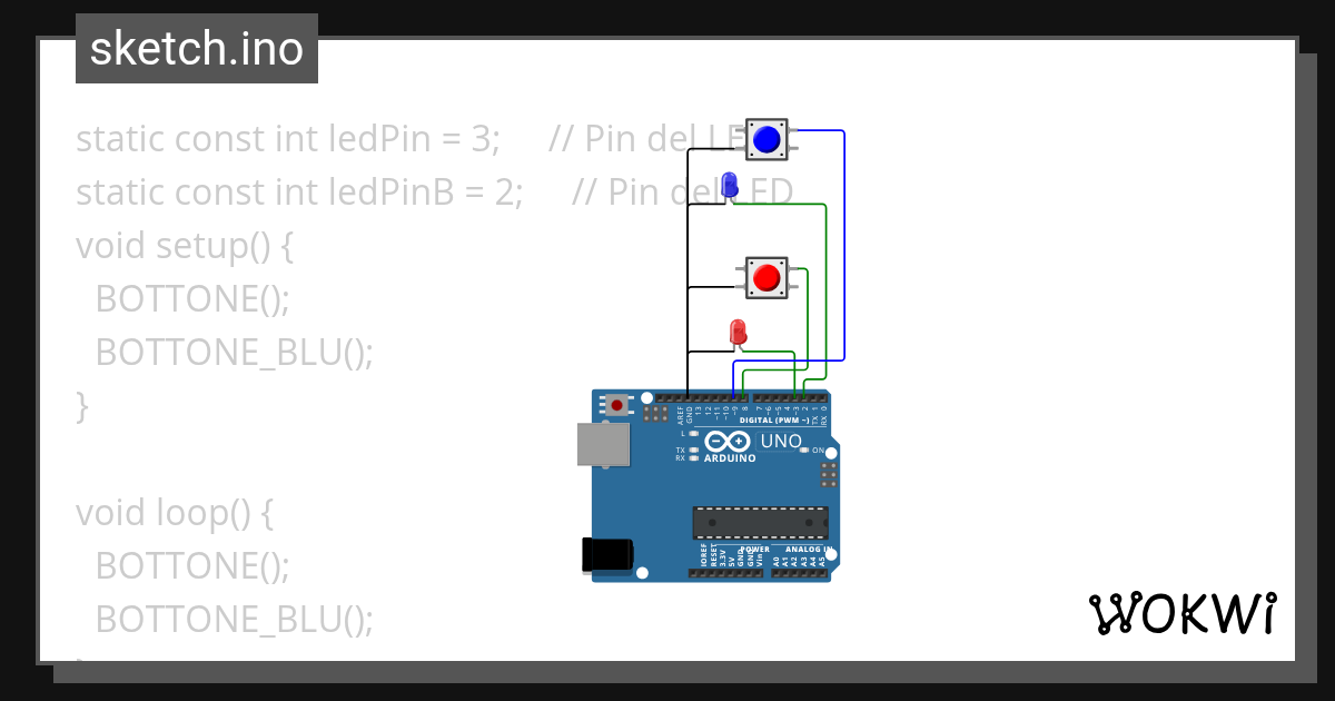 Semplice Led Con Bottone Wokwi Esp32 Stm32 Arduino Simulator 