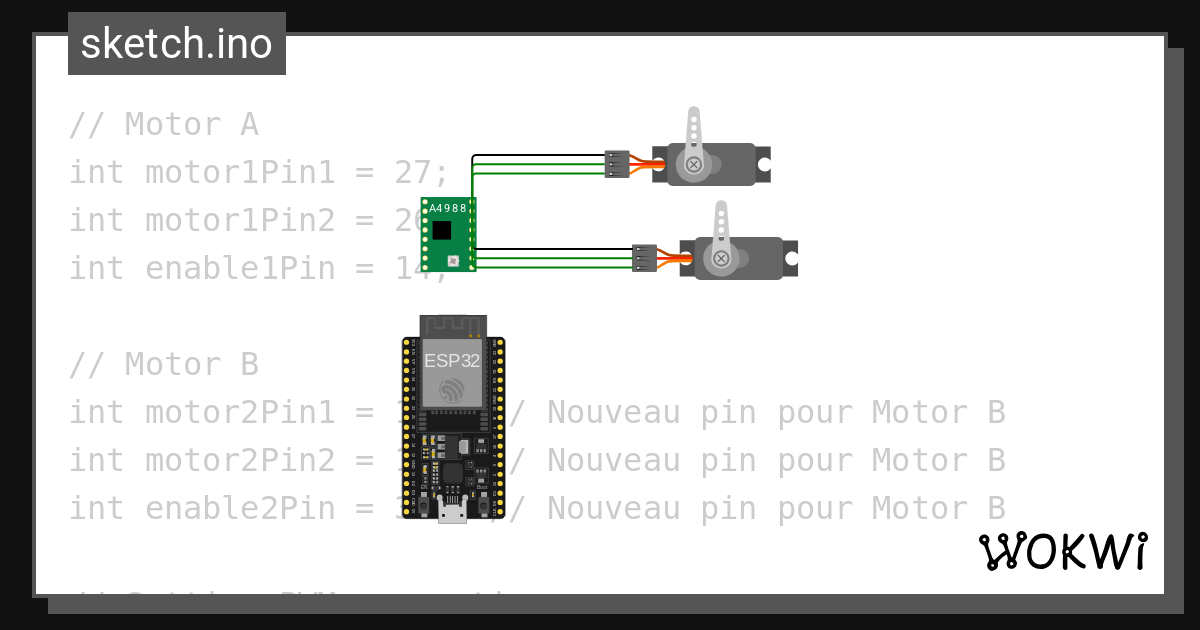 Commande Moteur Wokwi Esp32 Stm32 Arduino Simulator 7053