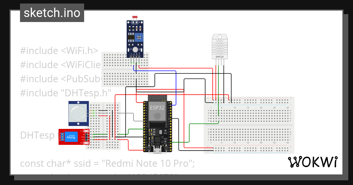 CASA AUTOMATIZATA - Wokwi ESP32, STM32, Arduino Simulator