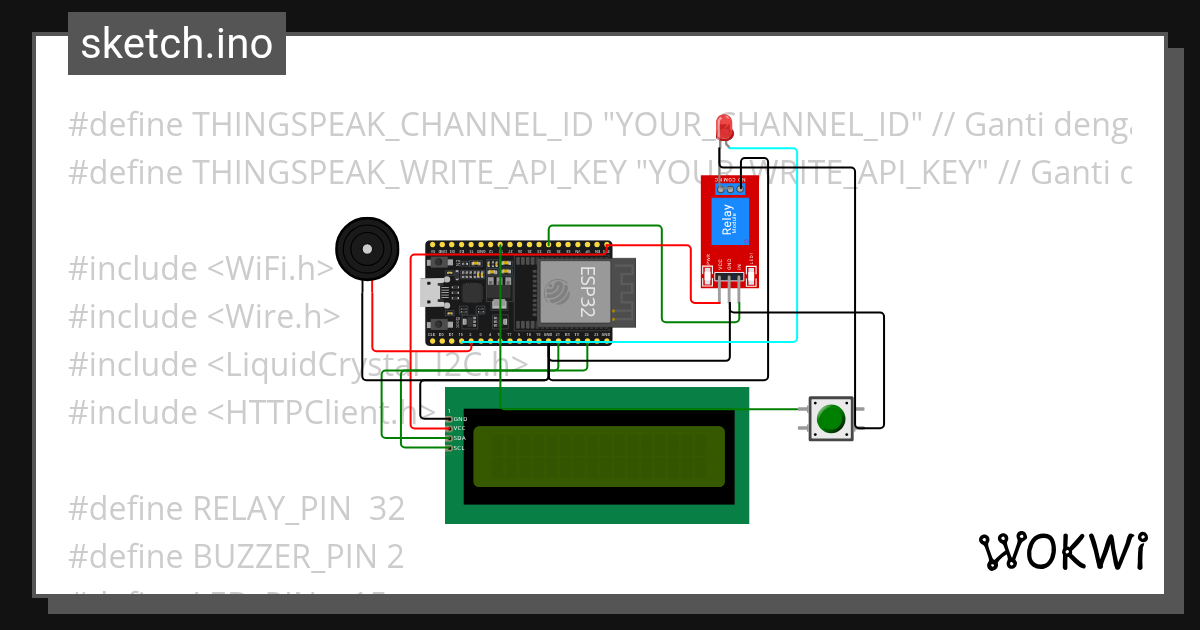 Pushbutton Thingspeak Wokwi Esp32 Stm32 Arduino Simulator 6397