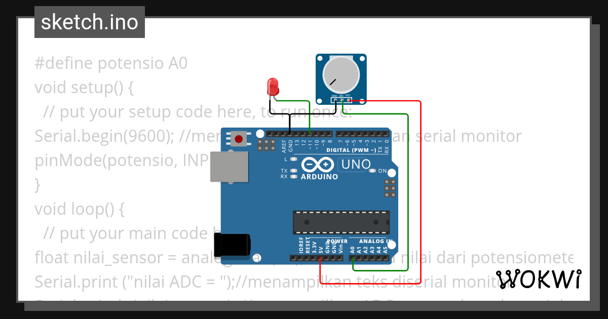 Program 1 Materi 7 Wokwi Esp32 Stm32 Arduino Simulator 5417