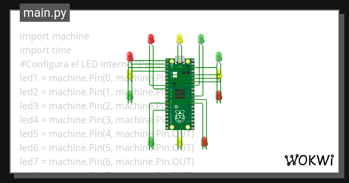 Semáforo Wokwi Esp32 Stm32 Arduino Simulator 
